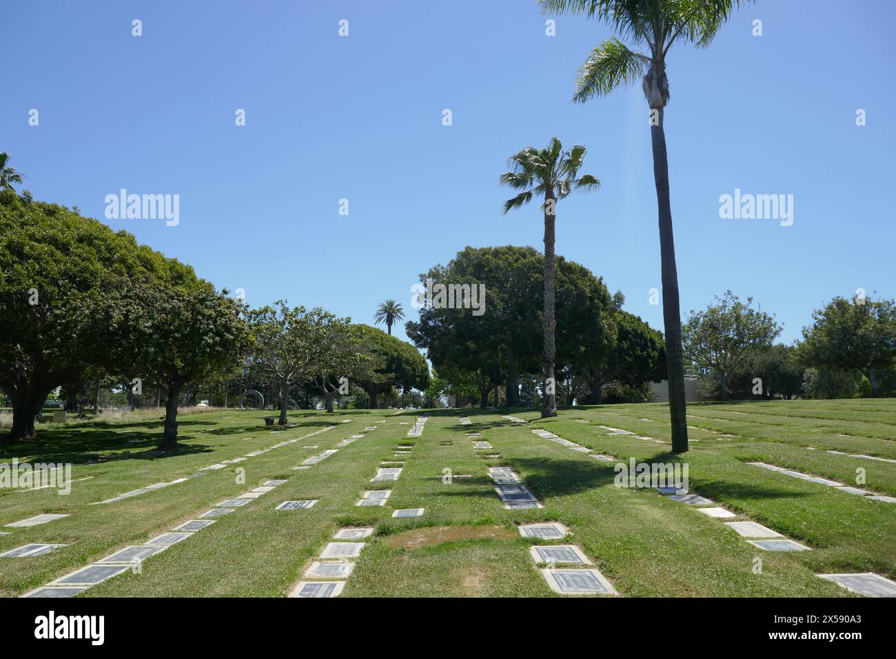 Santa Monica, California, USA 6th May 2024 Woodlawn Cemetery on May 6 ...