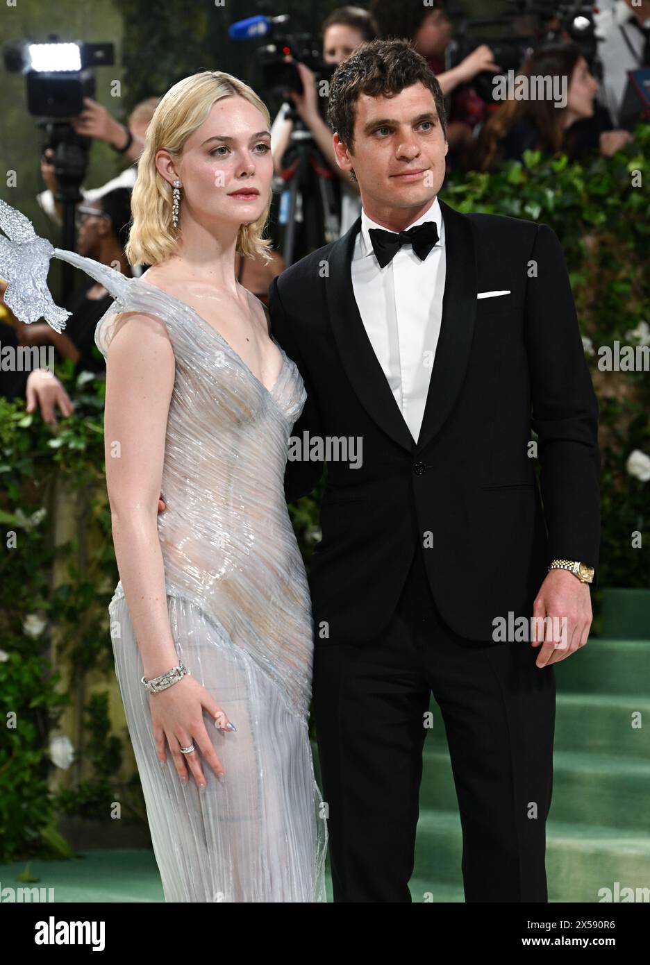 New York, USA. May 6th, 2024. Elle Fanning and Gus Winner arriving at ...
