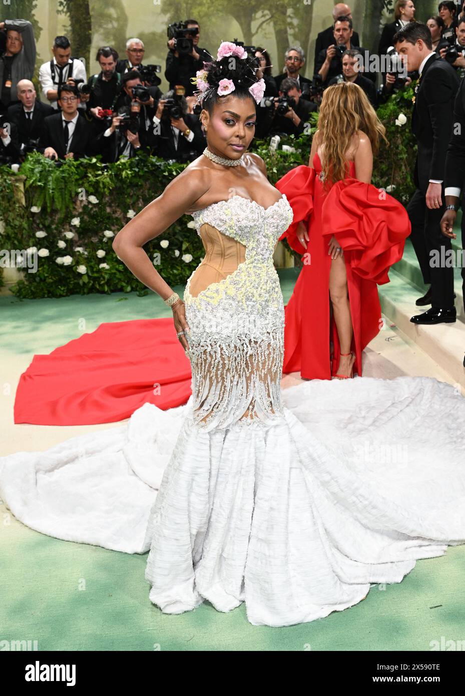 New York, USA. May 6th, 2024. Taraji P. Henson arriving at The Met Gala ...