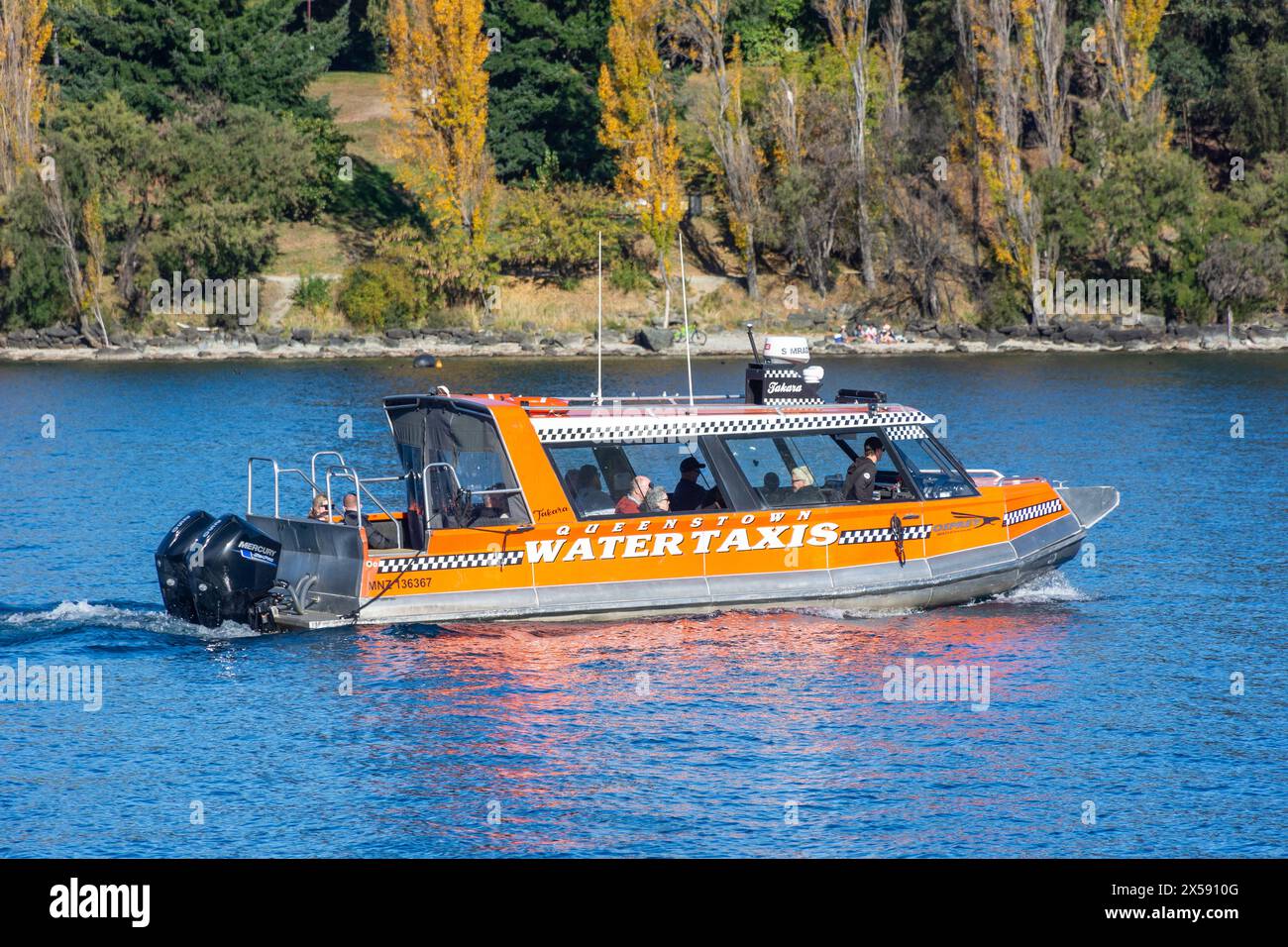 Queenstown Water Taxi on Lake Whakatipu, Queenstown, Otago, South ...