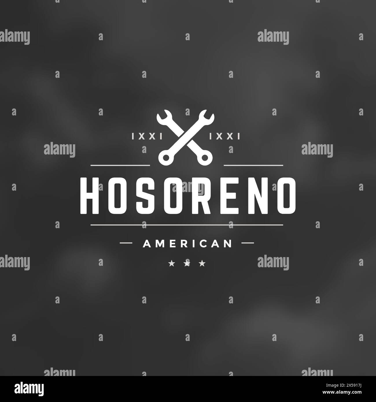Wrench Logo Template. Vector Design Element Vintage Style for Logotype ...