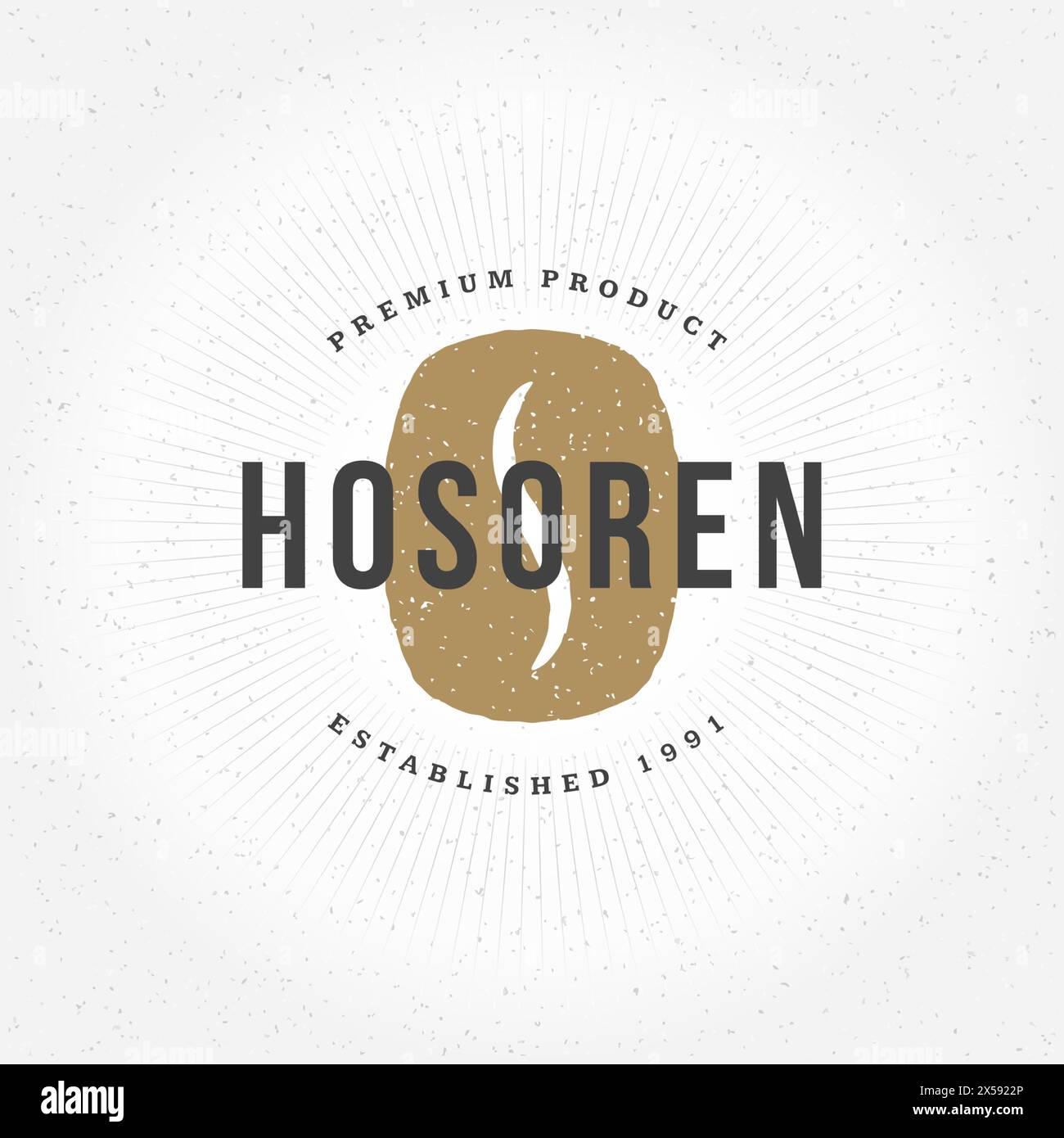 Coffee Shop Hand Drawn Logo Template. Vector Design Element Vintage ...