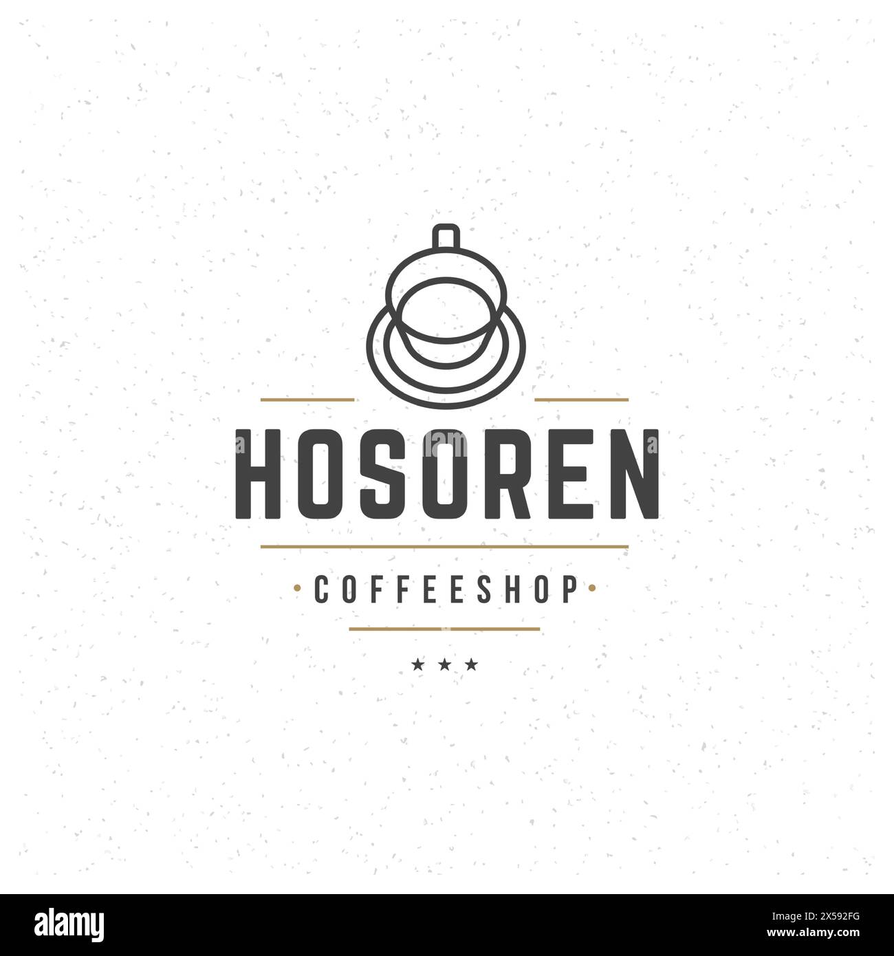Coffee Logo Template. Vector Design Element Vintage Style for Logotype ...