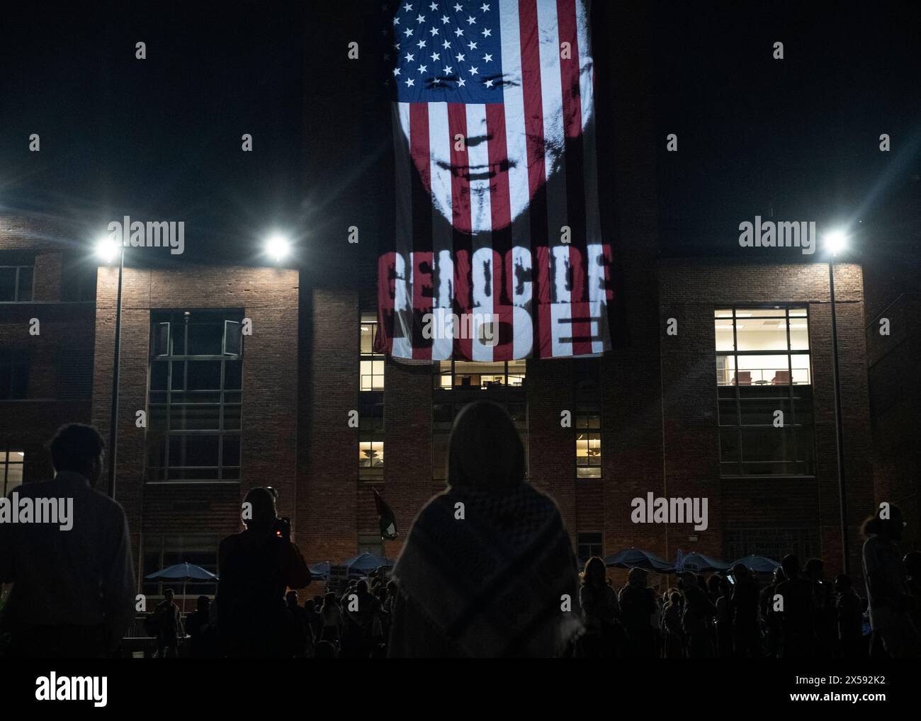 Washington, USA. 07th May, 2024. A projection is seen the picture of ...