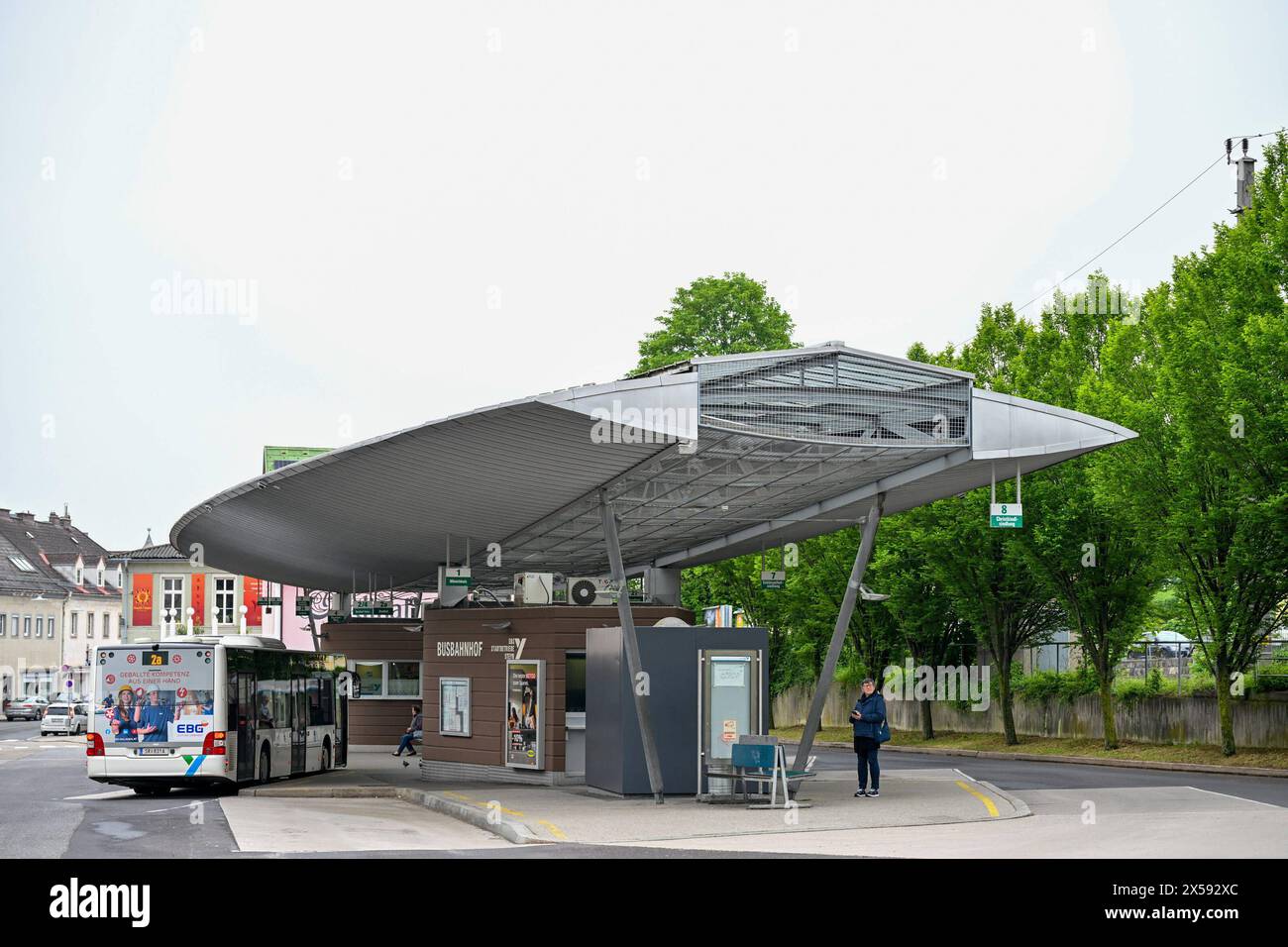 Steyr, Bahnhof, Busbahnhof 08.05.2024, Steyr, AUT, Hessenplatz, im Bild ...
