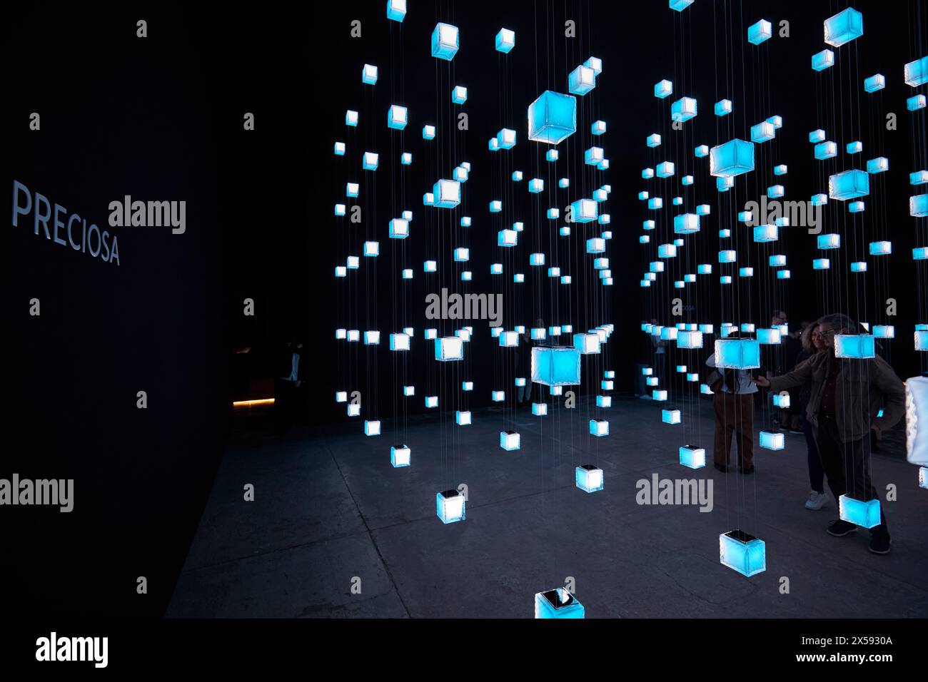 MILAN, ITALY - APRIL 17, 2024: Preciosa installation during Milan ...