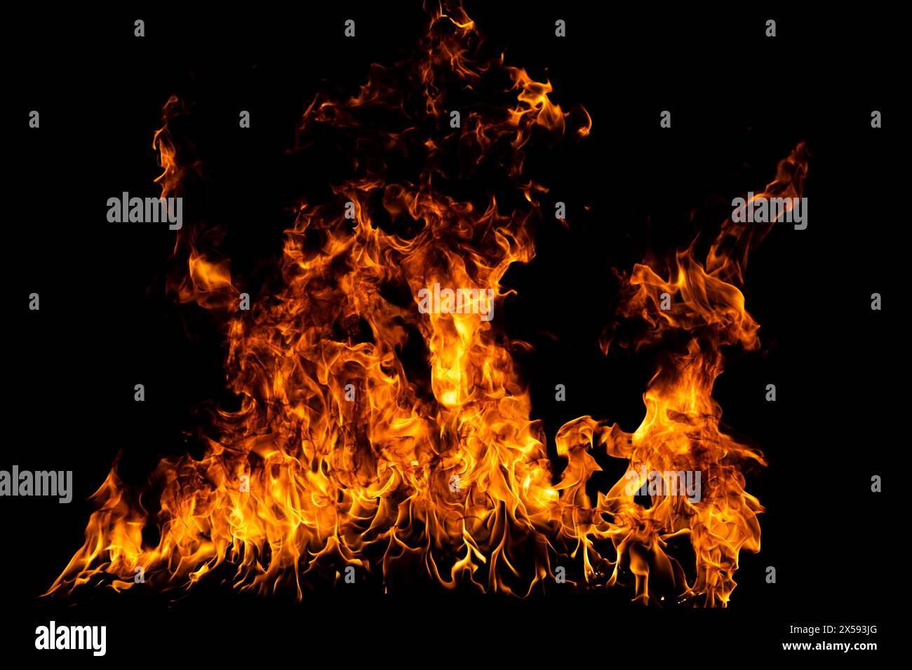 Blaze fire flame texture for banner background Stock Photo - Alamy