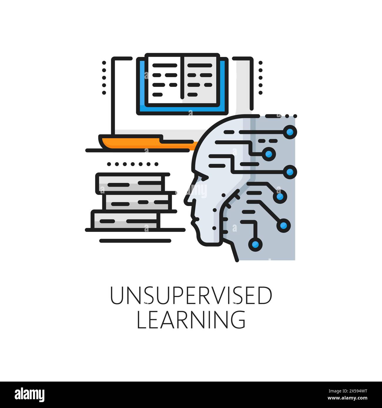 Unsupervised machine learning, artificial intelligence analysis, AI ... Unsupervised machine learning, artificial intelligence analysis, AI ...