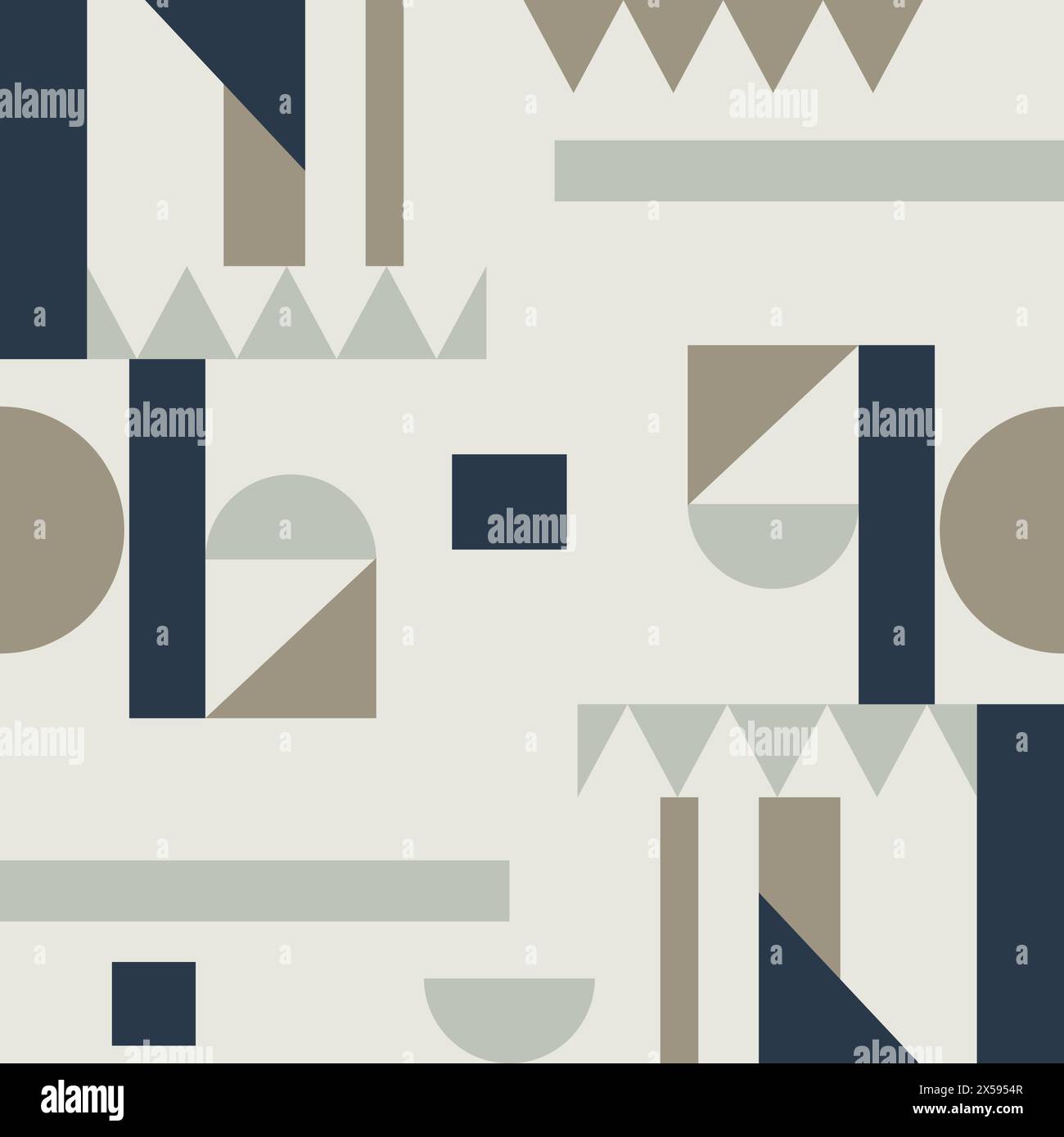 Color blocks seamless patterns with variated shapes blue beige and pale ...