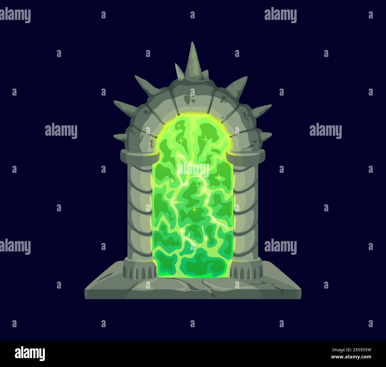 Framed by columns Stock Vector Images - Alamy