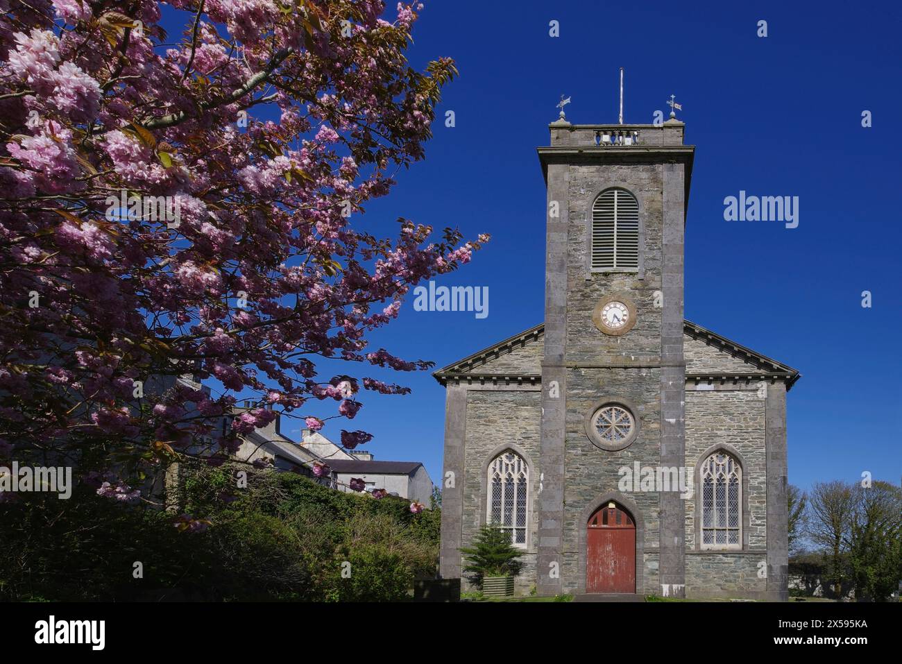 St Eleth`s Church, Amlwch, Anglesey, North Wales Stock Photo - Alamy