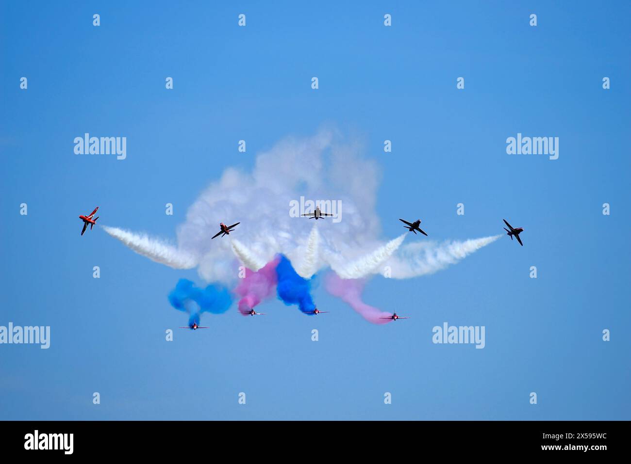 RAF, Red Arrows, Shuttleworth Air Display, Biggleswade, Old Warden ...