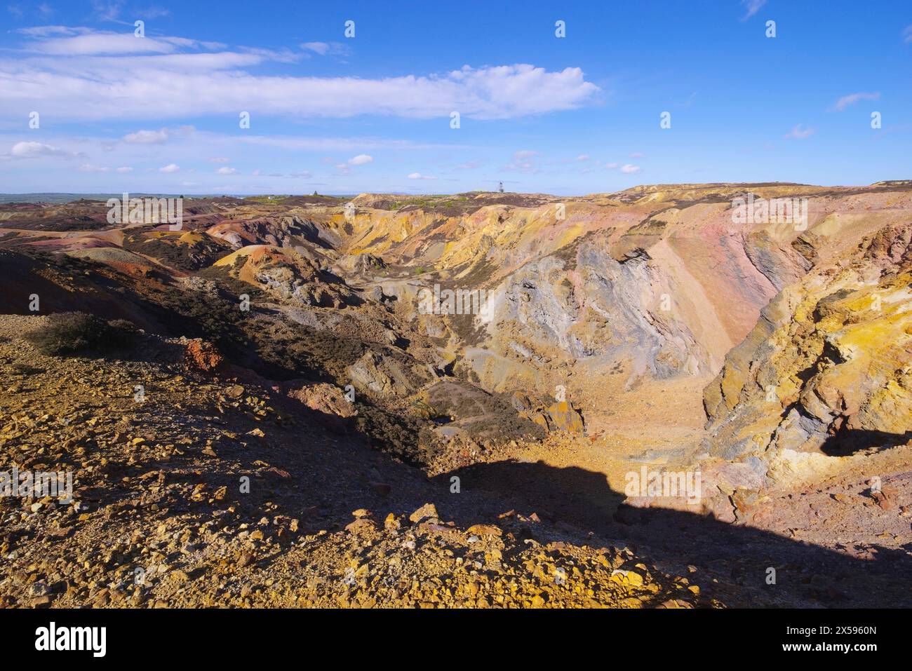 Pary`s Mountain, Amlwch, Anglesey, North Wales, United Kingdom Stock ...