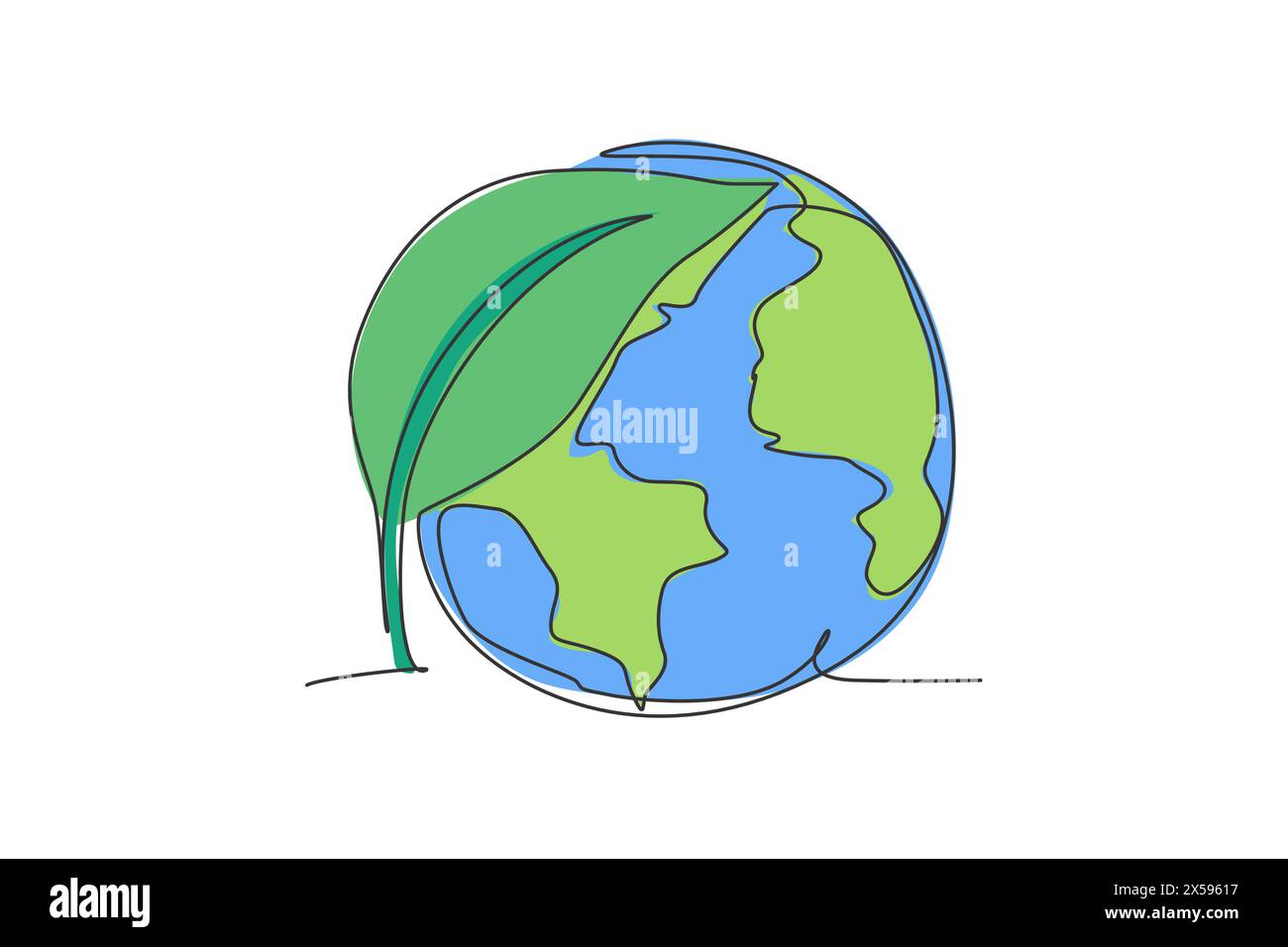 Globe monoline icon hi-res stock photography and images - Alamy