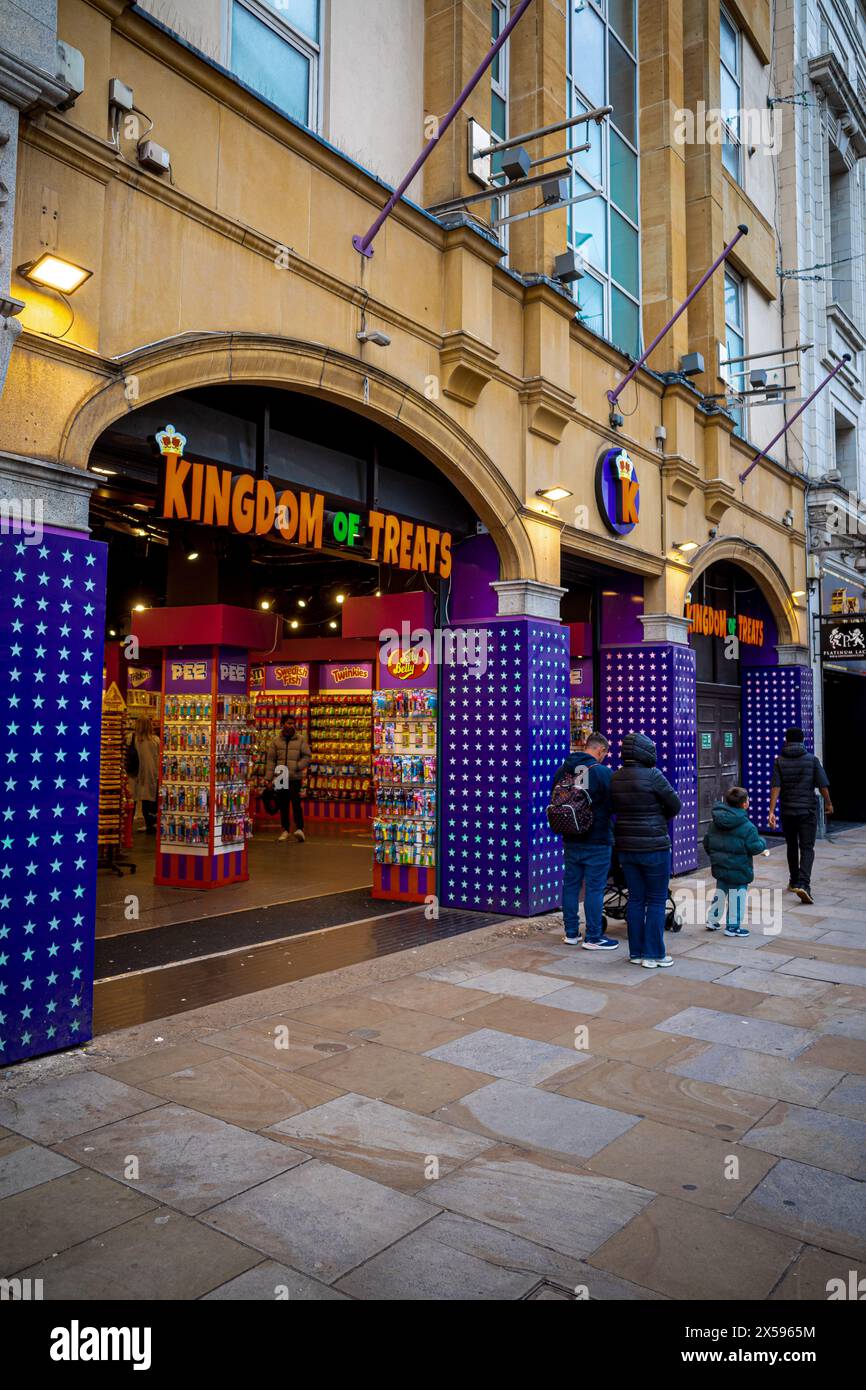 Kingdom of Sweets Store Leicester Square London Stock Photo - Alamy