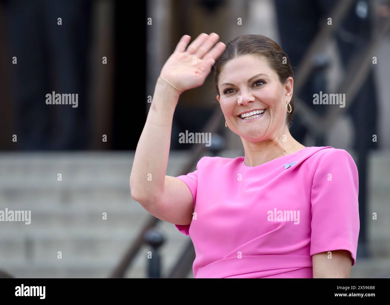 STOCKHOLM, SWEDEN - MAY 7, 2024: The Royal family of Denmark and Sweden ...