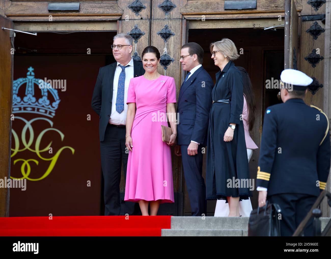STOCKHOLM, SWEDEN - MAY 7, 2024: The Royal family of Denmark and Sweden ...