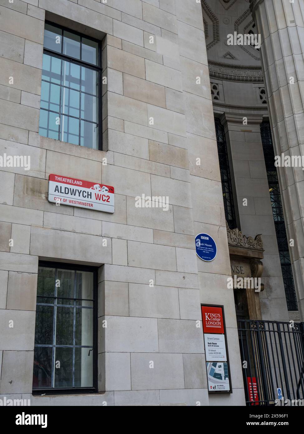 Kings college bush house hi-res stock photography and images - Alamy
