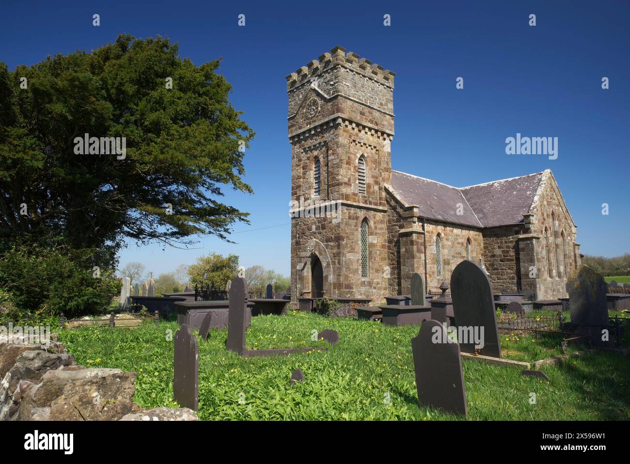 St Nidan`s Church, Llanfairpwllgwyngyll, Anglesey, North Wales, United ...