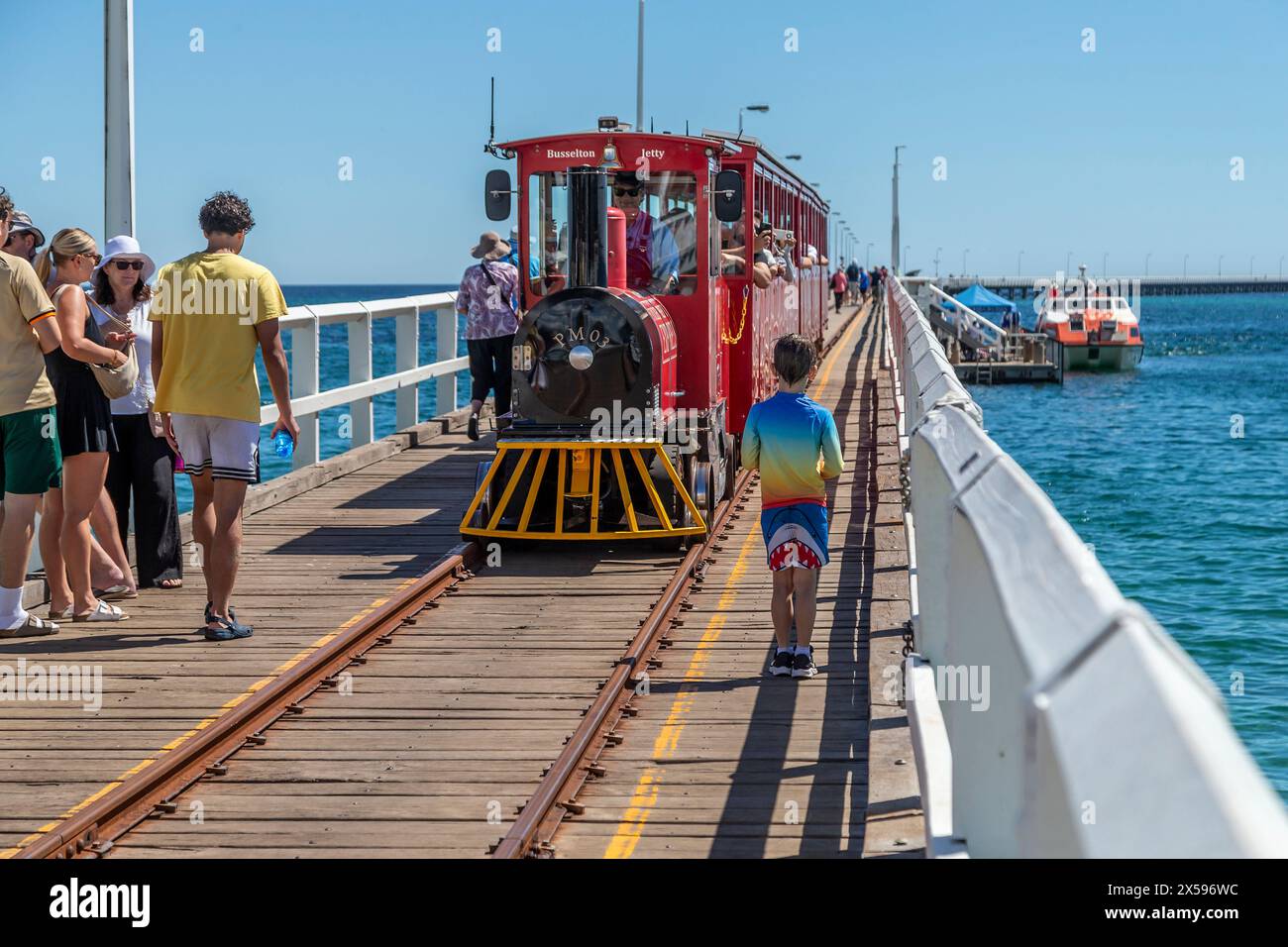 Busselton jetty train hi-res stock photography and images - Alamy