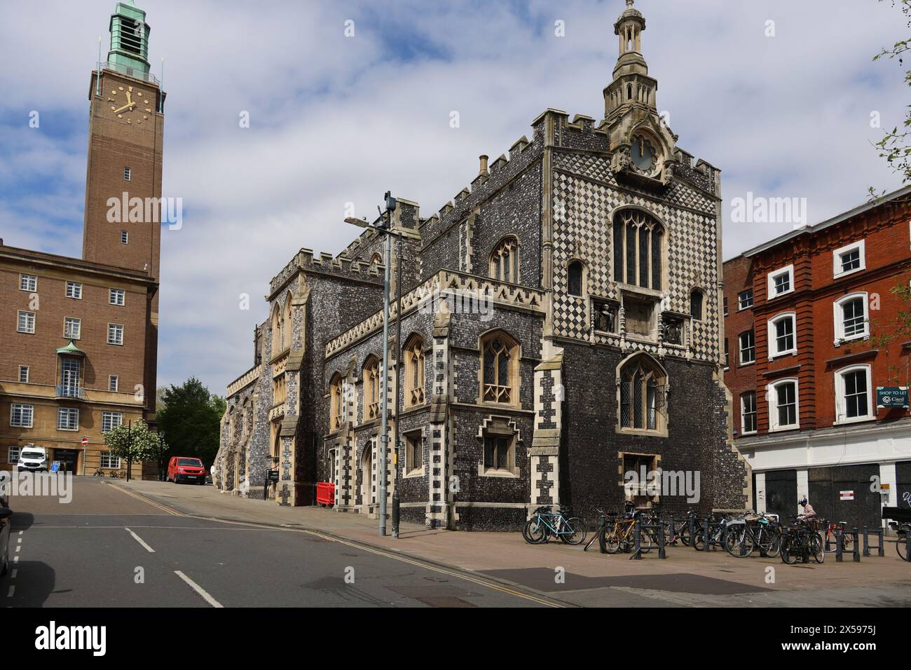 Guildhall and City Hall, Norwich, Norfolk, England, UK Stock Photo - Alamy