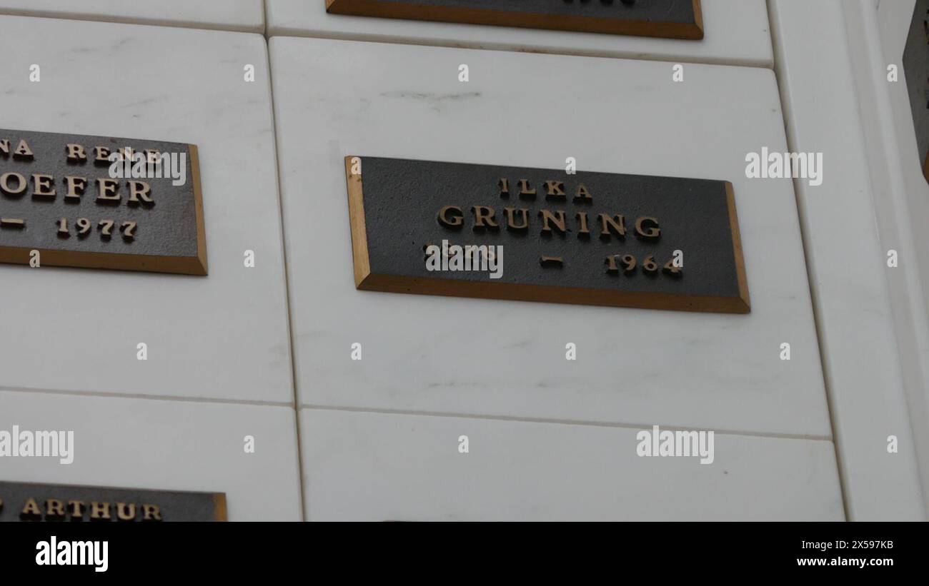 Santa Monica, California, USA 6th May 2024 Actress Ilya Gruning Grave ...