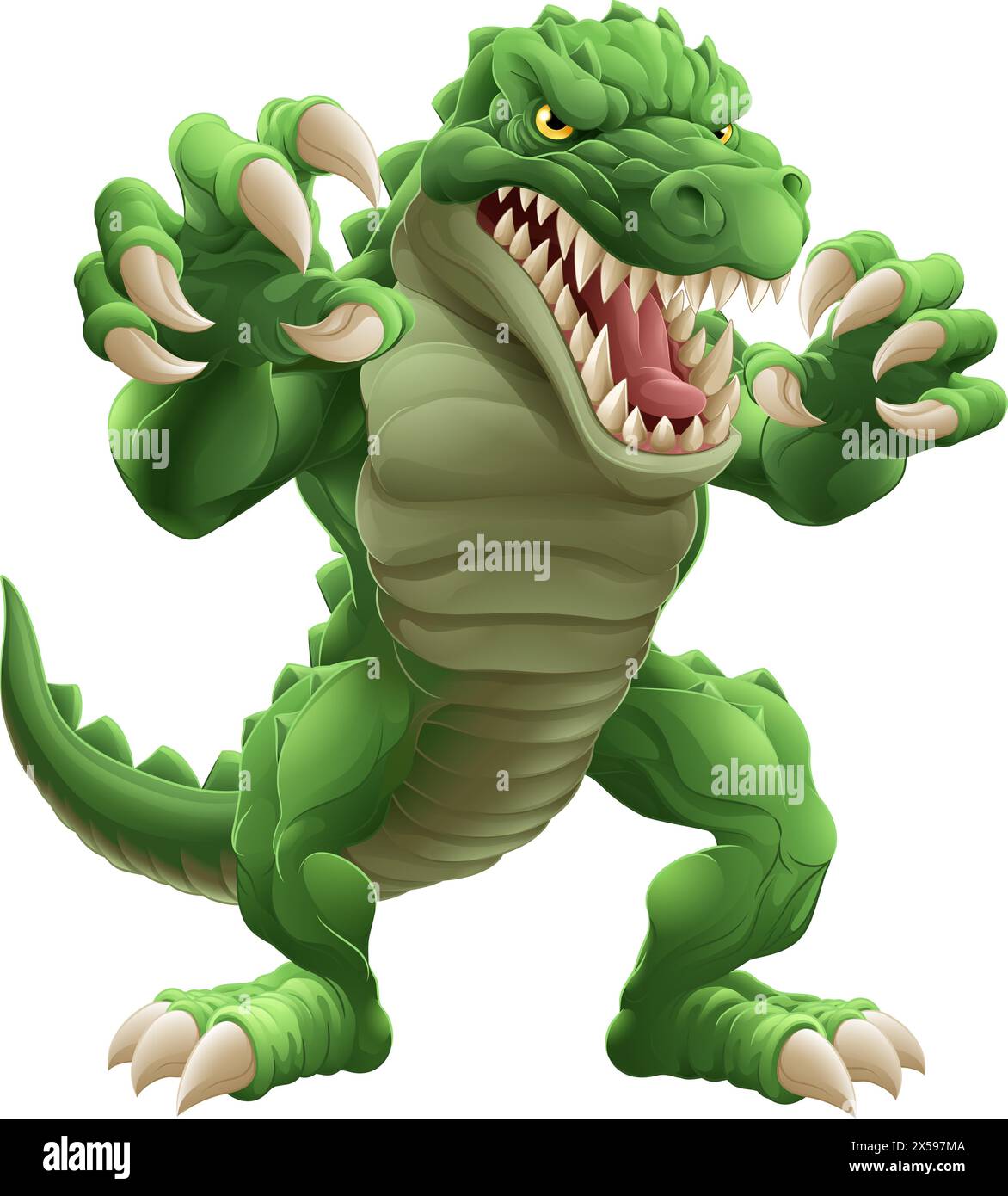 Crocodile Alligator Cartoon Lizard Dino Monster Stock Vector Image ...