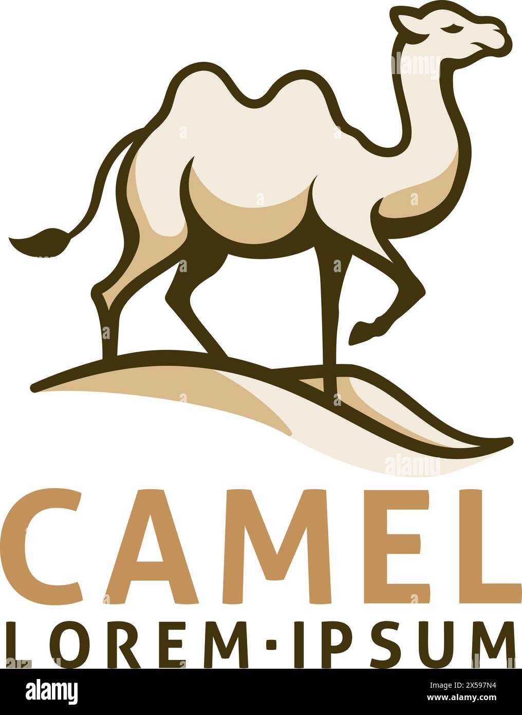Camel Animal Design Illustration Mascot Icon Stock Vector Image & Art ...