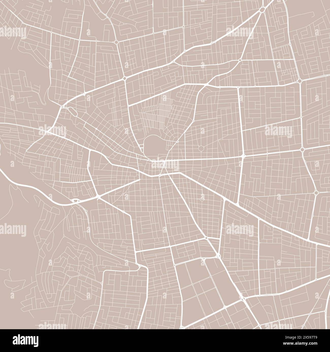 Irbid map, Jordan. Vector city streetmap, municipal area Stock Vector ...