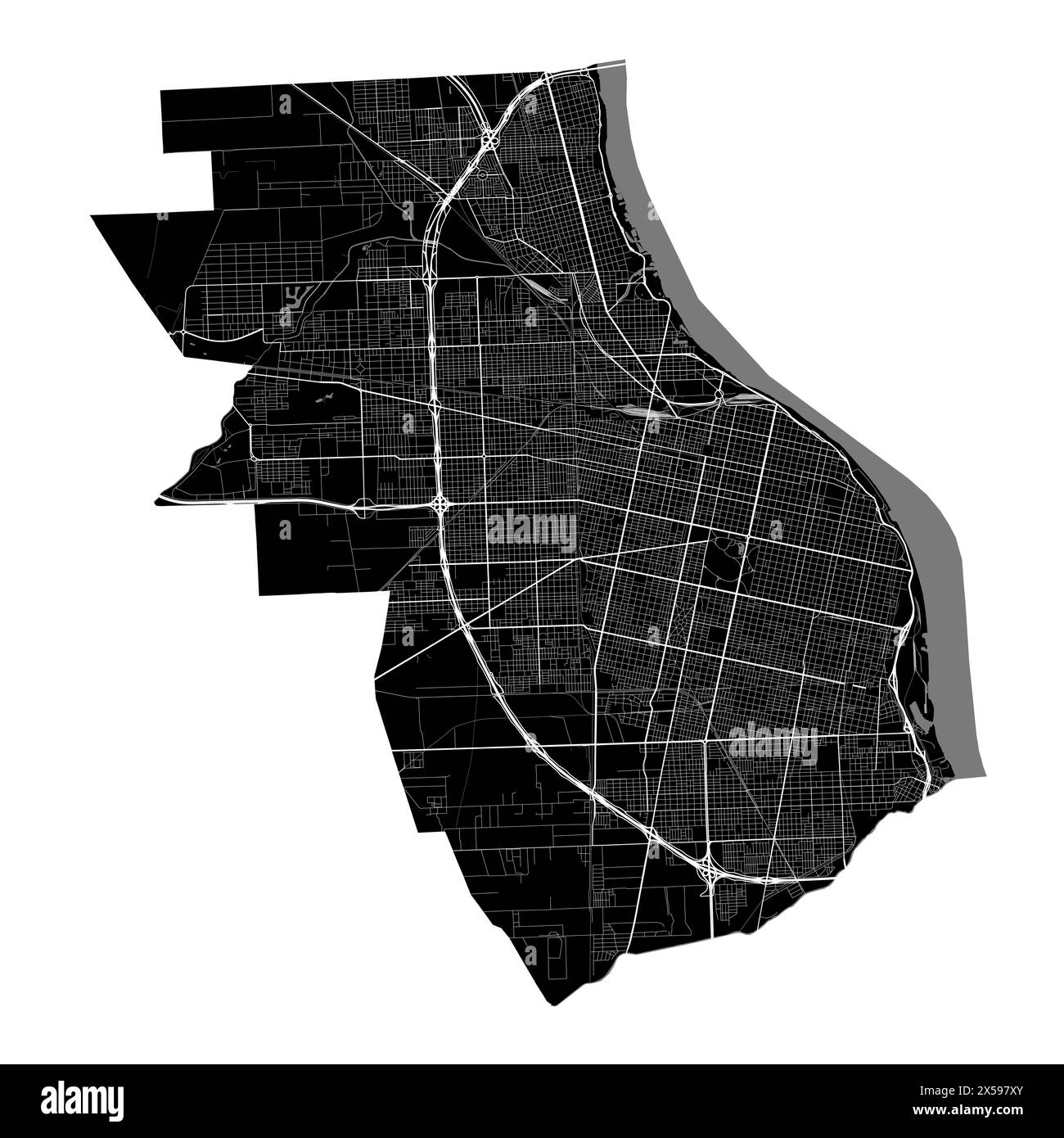 Rosario argentina city map Stock Vector Images - Alamy