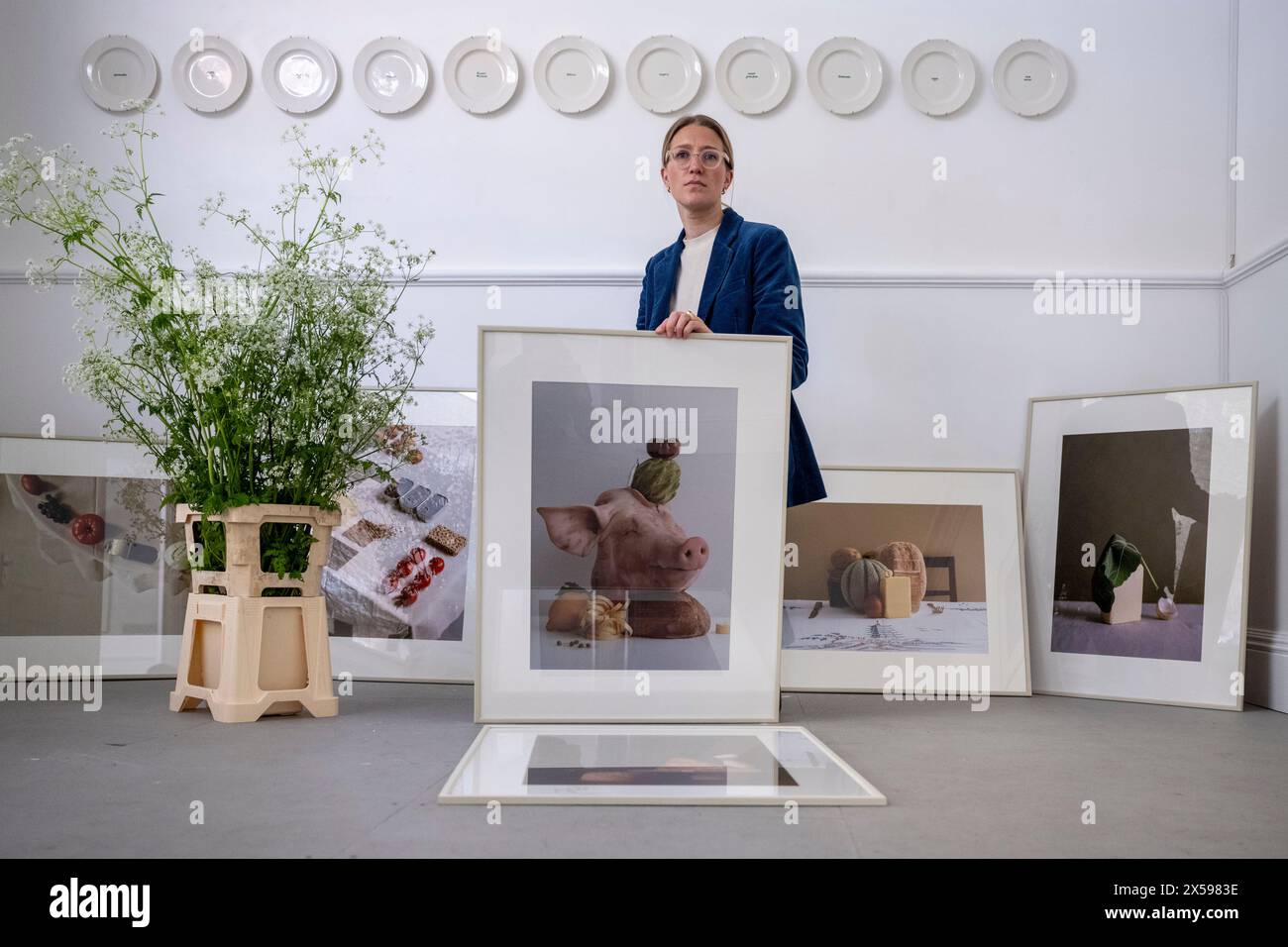 London, UK. 8 May 2024. Art director and stylist Camilla Wordie poses ...