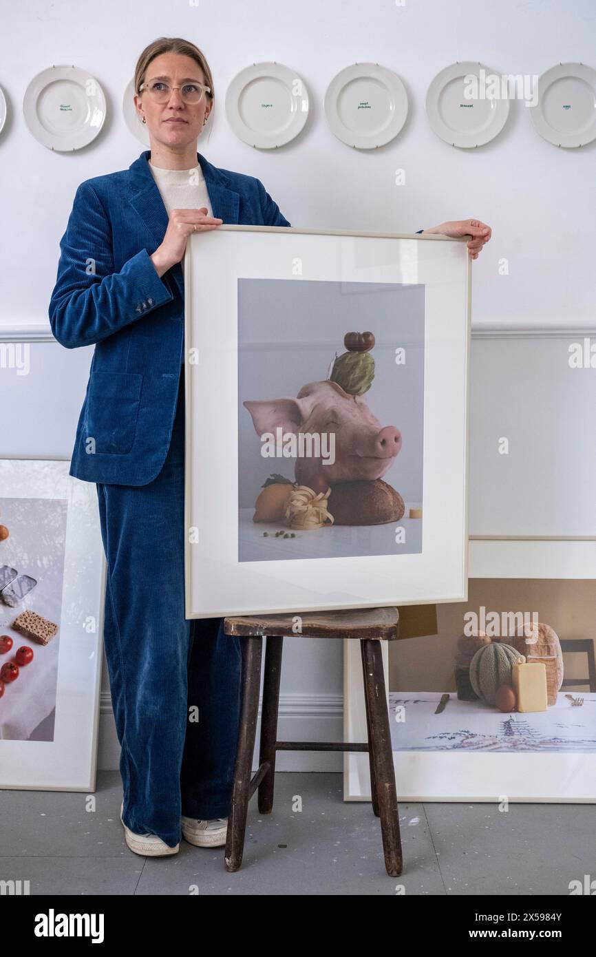 London, UK. 8 May 2024. Art director and stylist Camilla Wordie poses ...