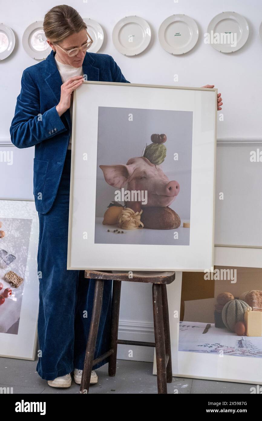 London, UK. 8 May 2024. Art director and stylist Camilla Wordie poses ...