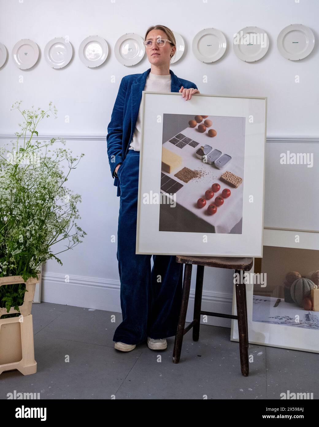 London, UK. 8 May 2024. Art director and stylist Camilla Wordie poses ...