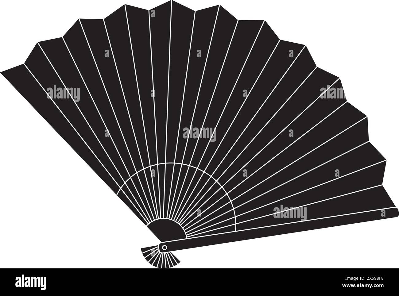 Paper fan, japan Black and White Stock Photos & Images - Alamy