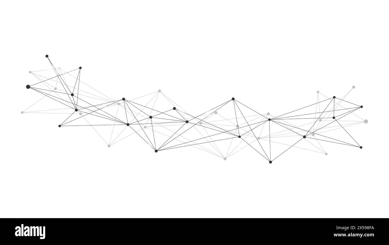 Connecting Dots And Lines Abstract Geometric Plexus Style Background