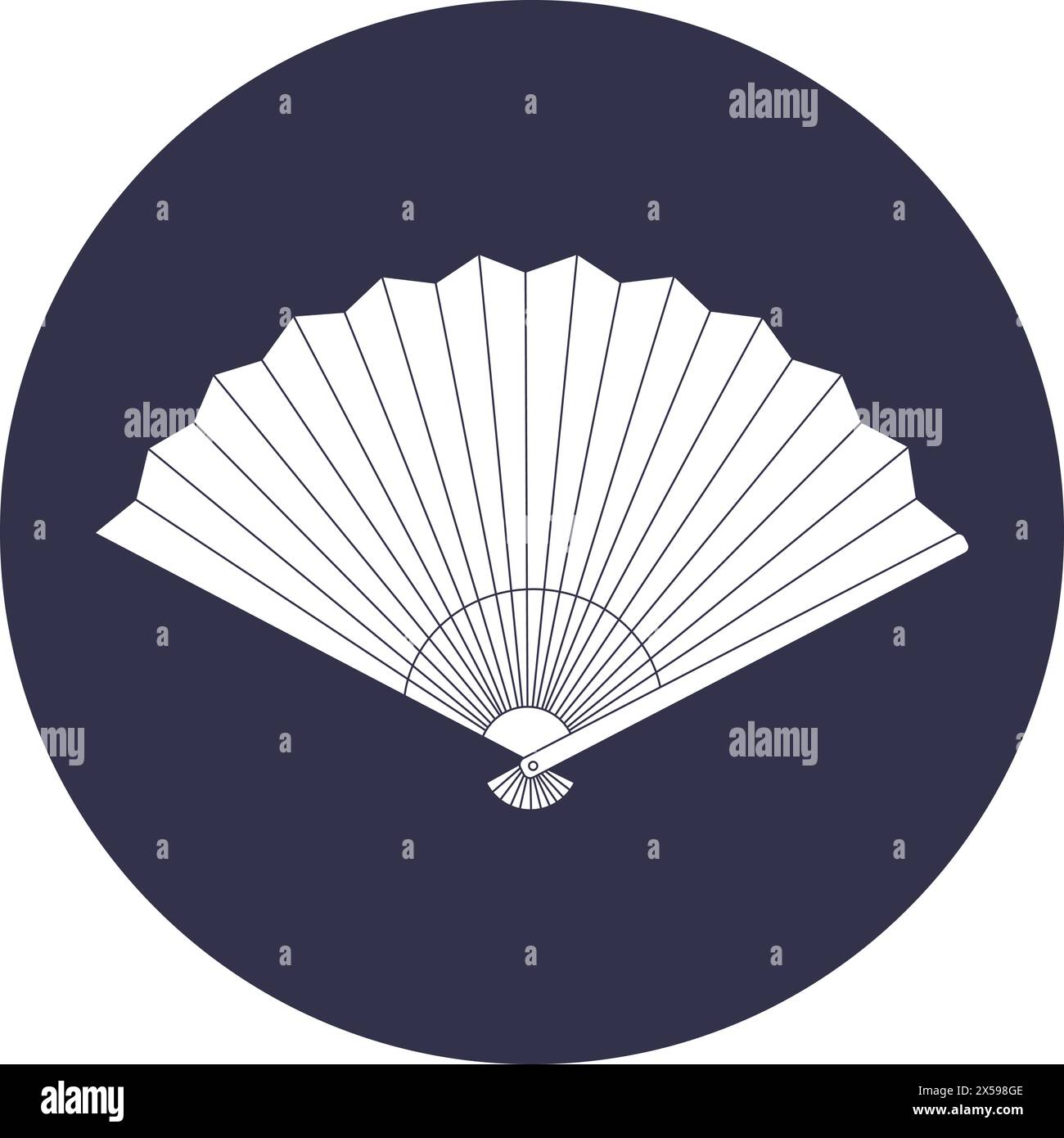 Hand fan icon vector illustration symbol design Stock Vector Image ...