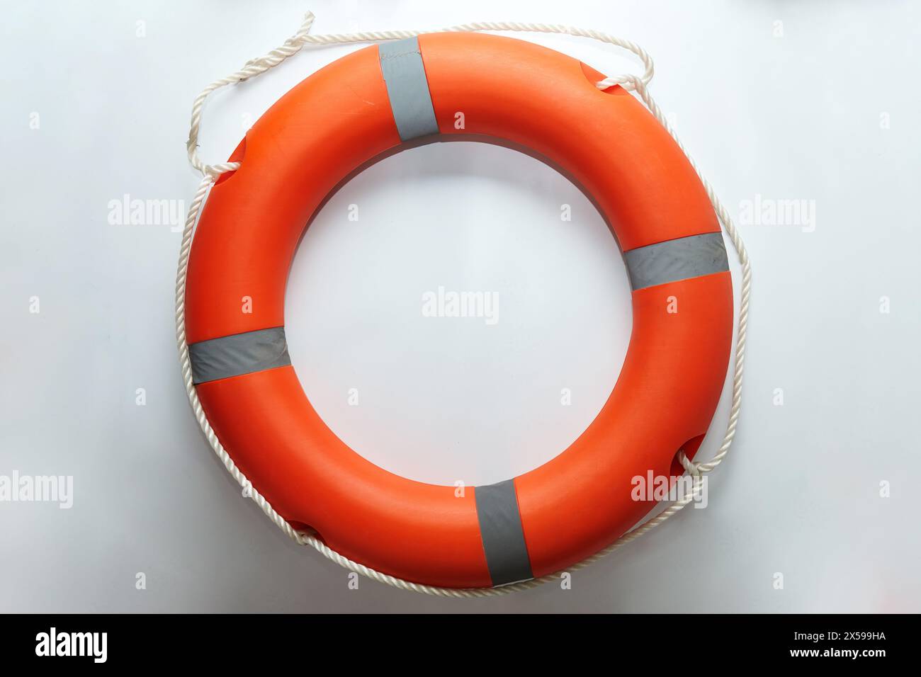 a lifebuoy used for rescue efforts from drowning accidents Stock Photo ...