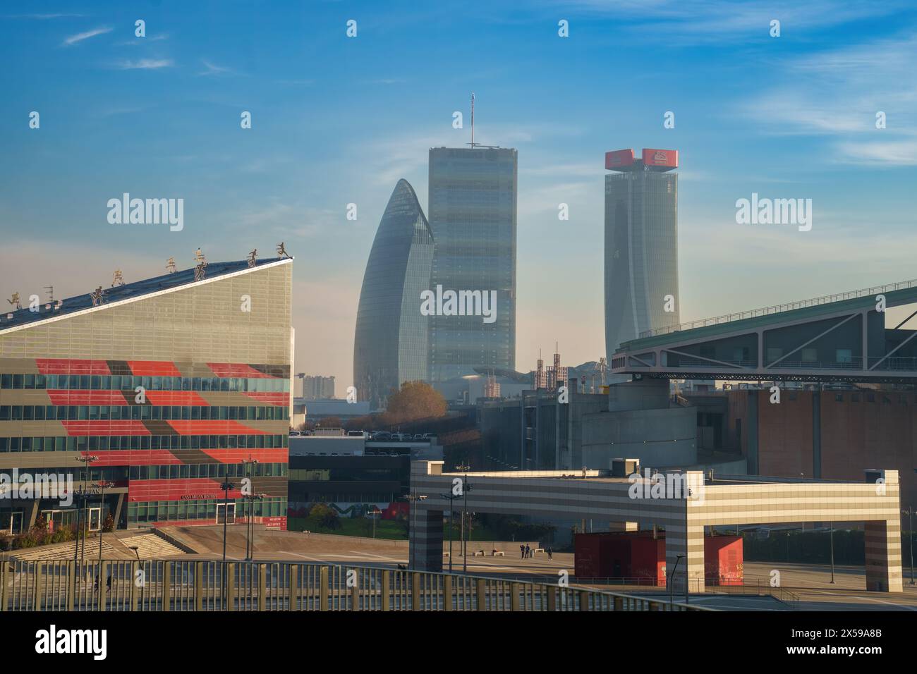 Modern buildings at Portello Park in Milan, Lombardy, Italy Stock Photo ...