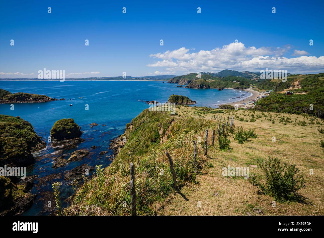 The coastline of Chiloe Island, Chile Stock Photo - Alamy