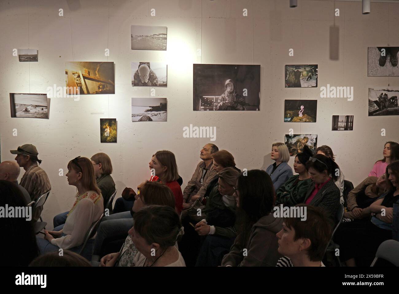 KYIV, UKRAINE - MAY 7, 2024 - People visit the opening of the Sometimes ...