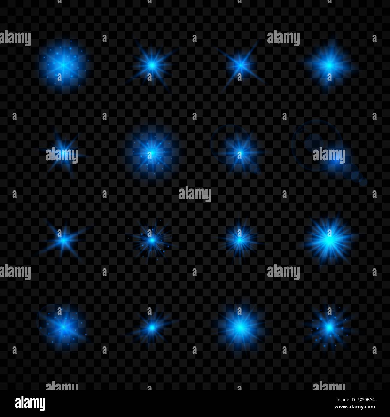 Light flares set isolated Stock Vector Images - Alamy
