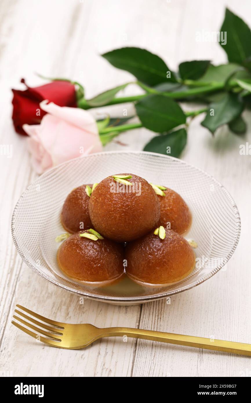 homemade gulab jamun, traditional Indian dessert Stock Photo - Alamy
