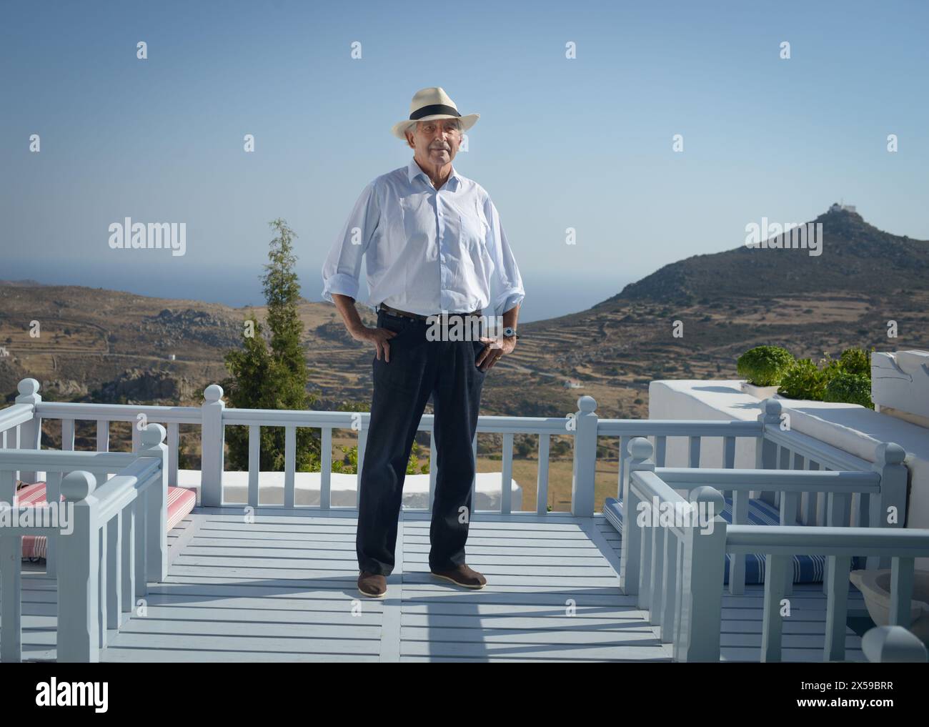 Prince Michael of Greece and Denmark at his home in Patmos island ...