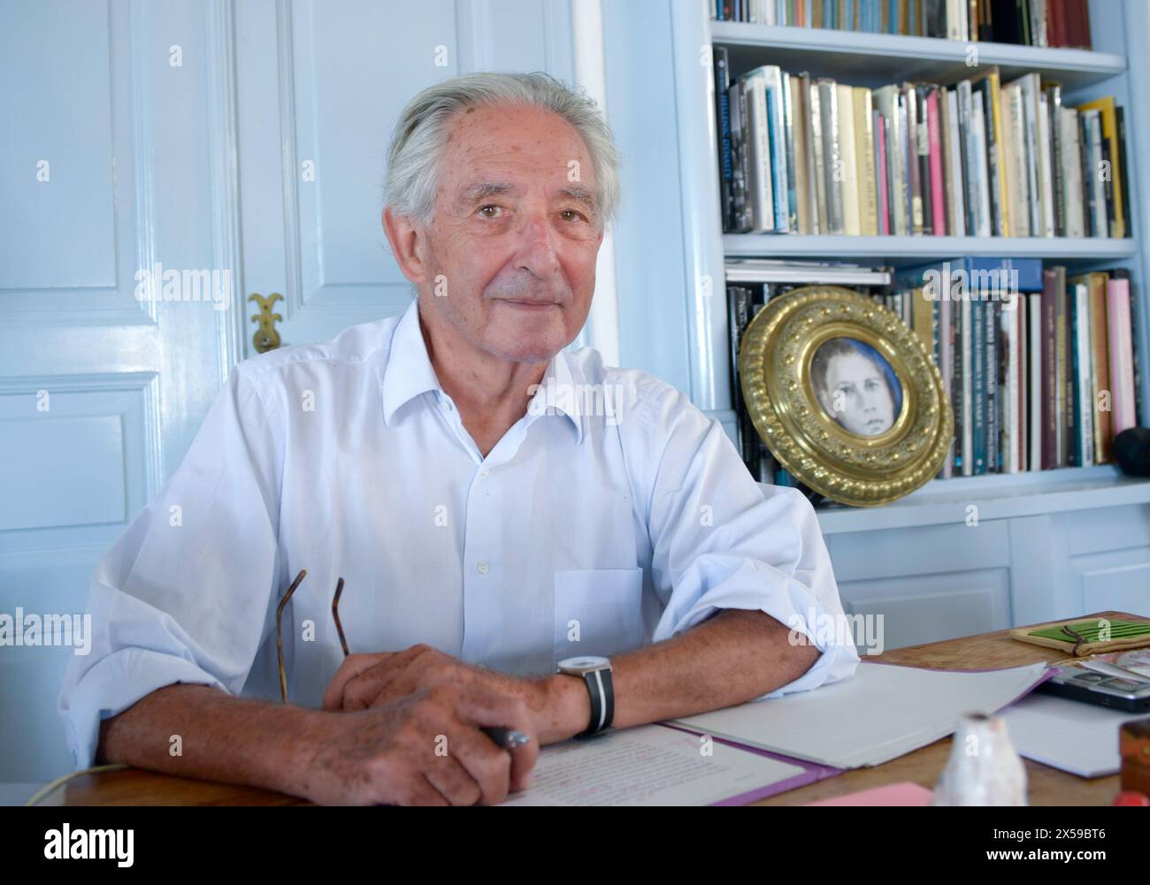 Prince Michael of Greece and Denmark at his home in Patmos island ...