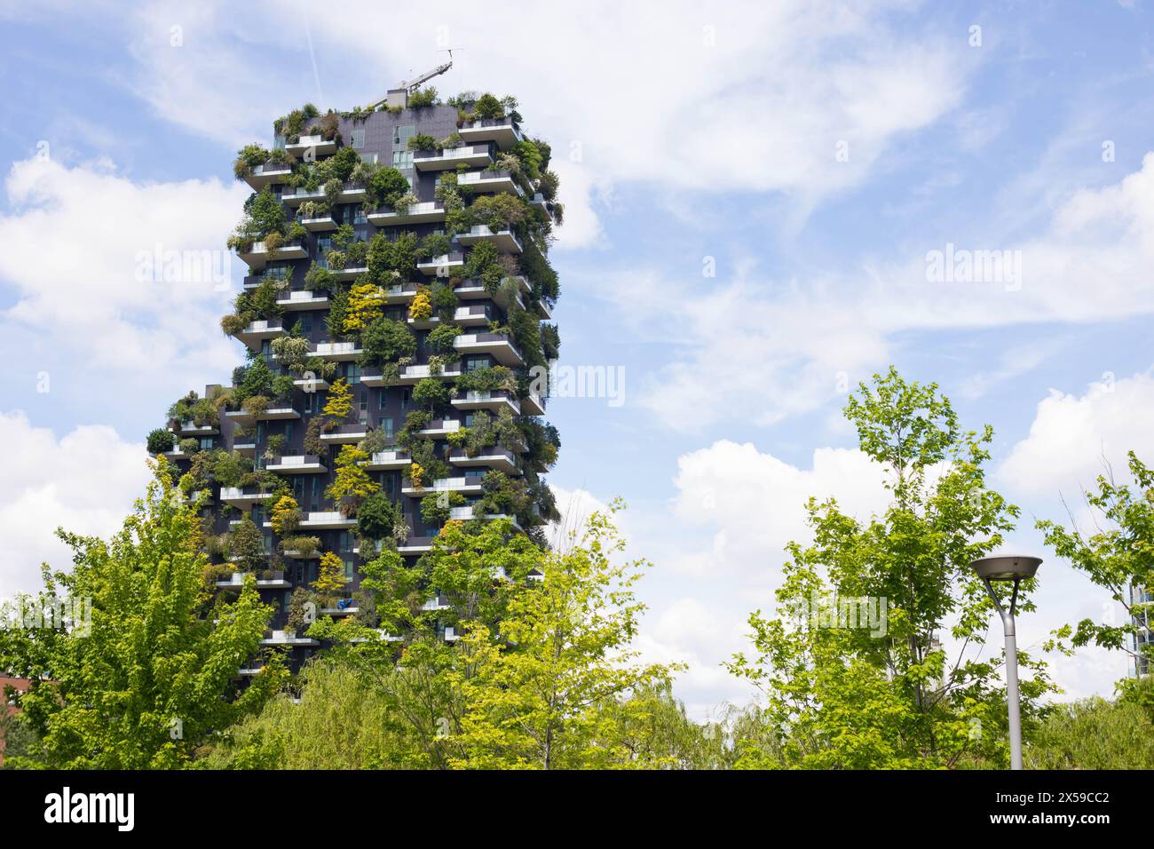Milan, Lombardy, Italy - MAY, 5, 2024: the Bosco Verticale skyscrapers ...