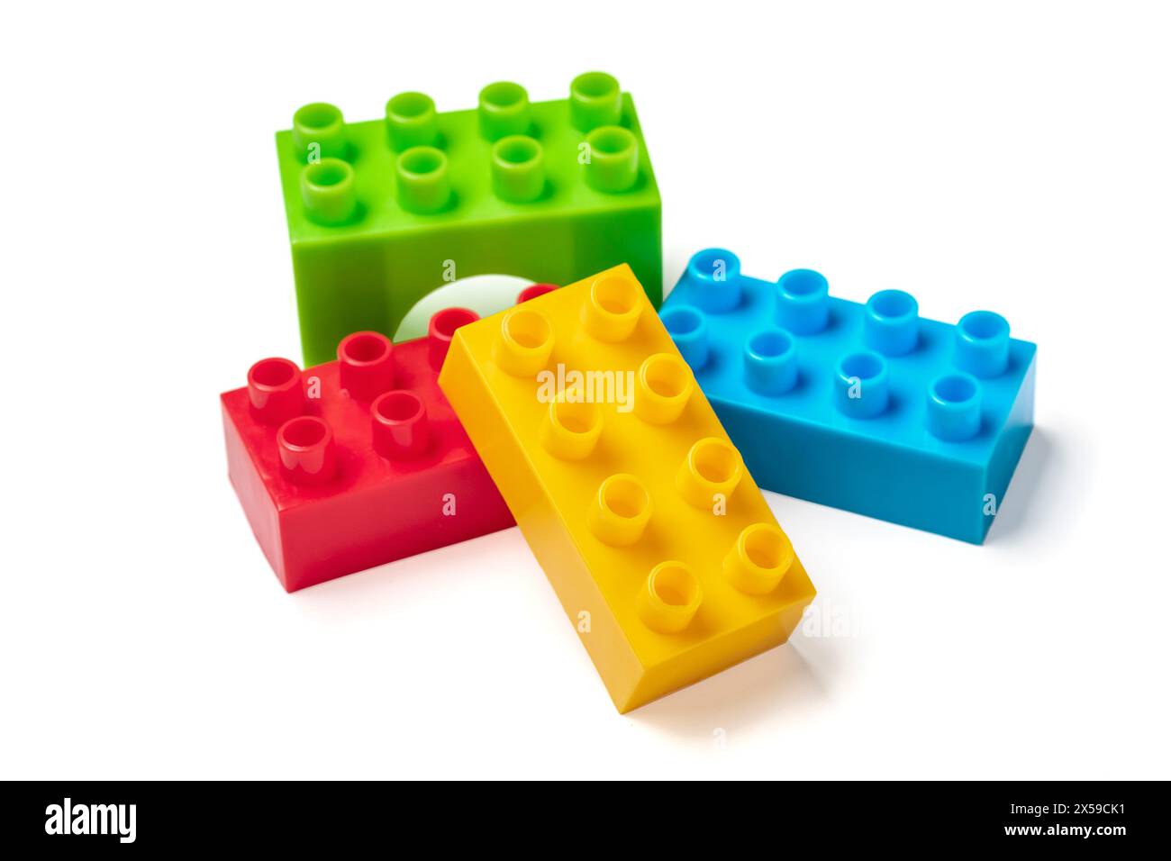 Colorful plastic construction blocks Children's construction kit ...