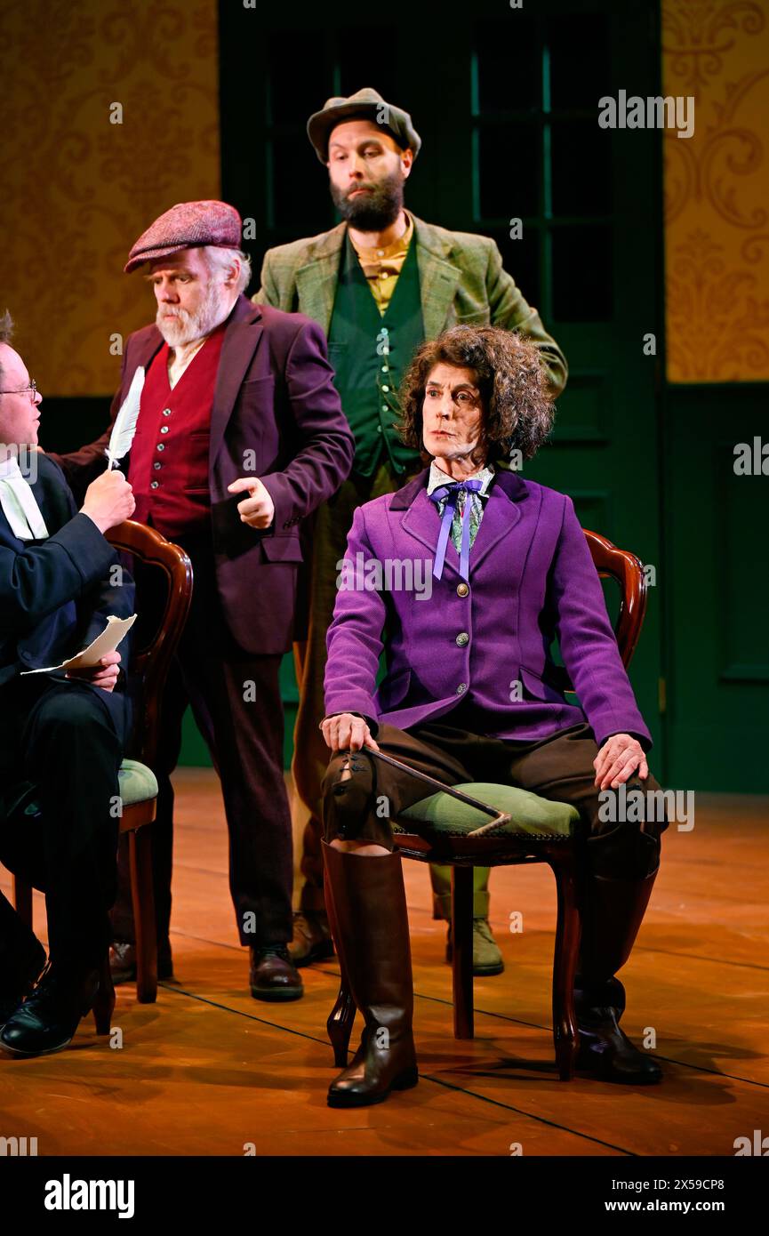 LONDON, ENGLAND, UK - MAY 07 2024: Anna Savva as Judge Woofit of The ...