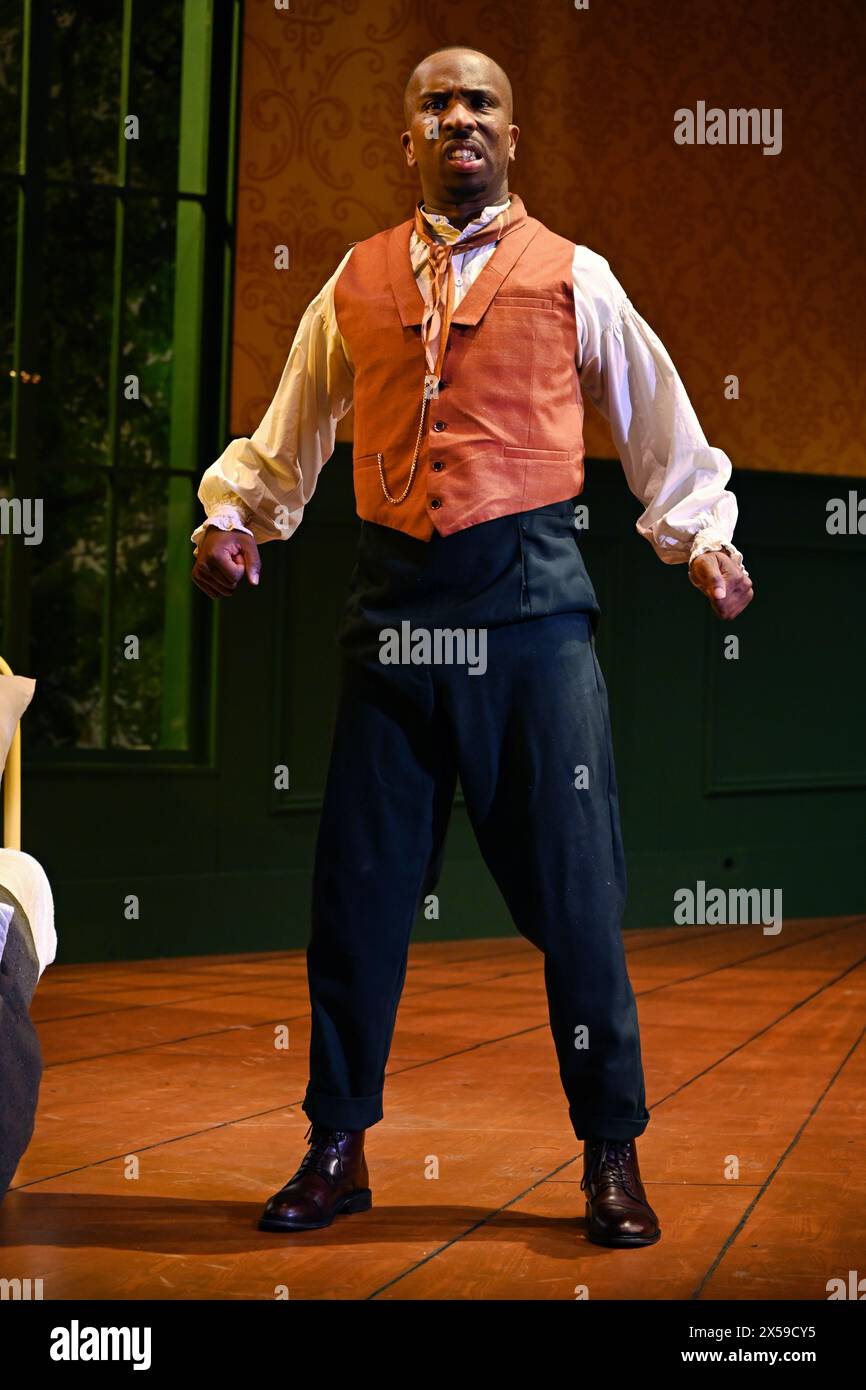LONDON, ENGLAND, UK - MAY 07 2024: Kiell Smith-Bynoe as Percy Fopdoodle ...