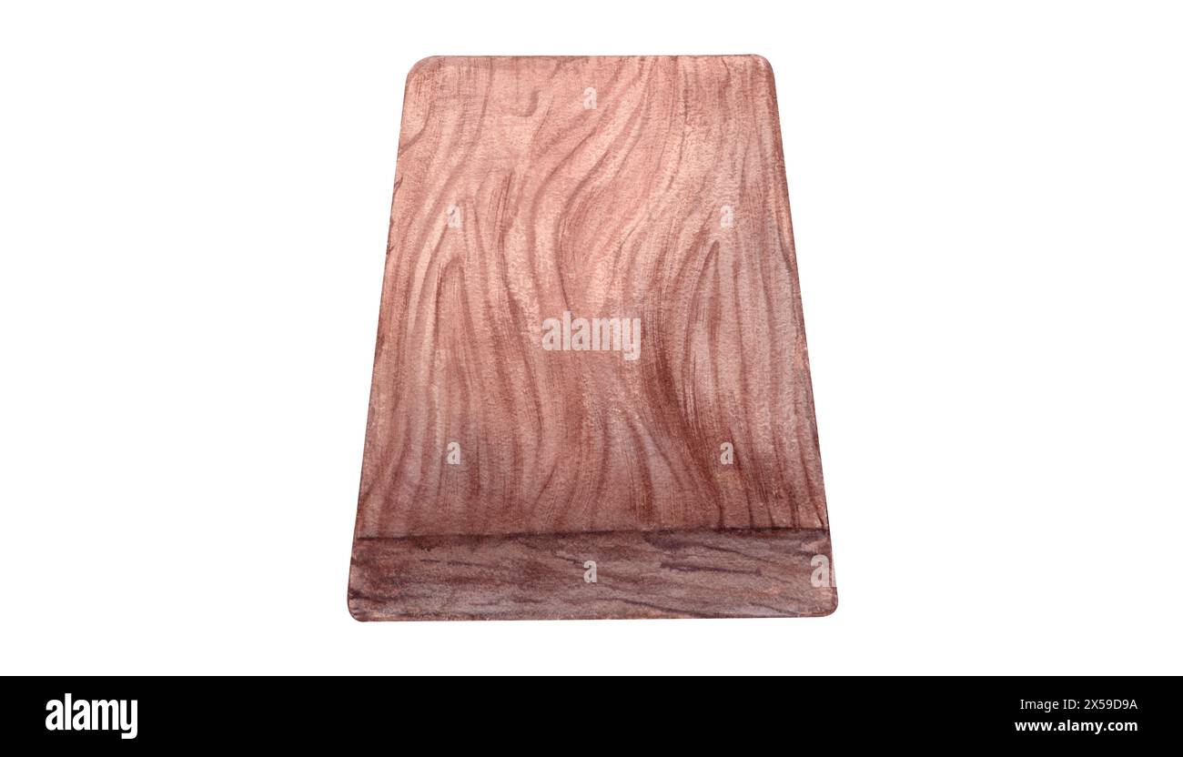 Oak board with texture. Rectangle surface of desk in perspective view ...